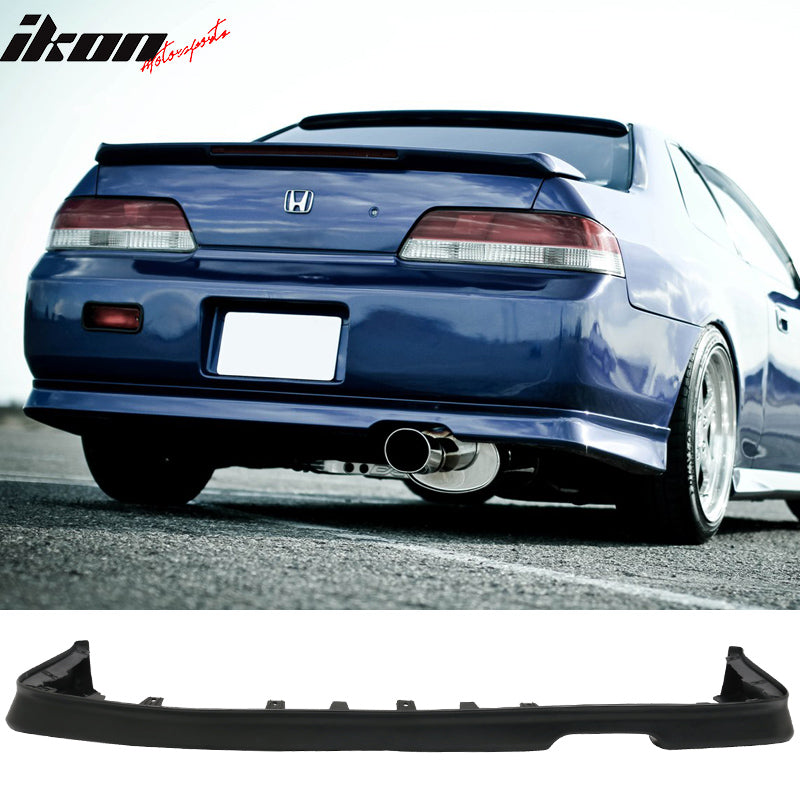 Rear Bumper Lip Compatible With 1997-2001 Honda Prelude, Factory Style Unpainted Black ...