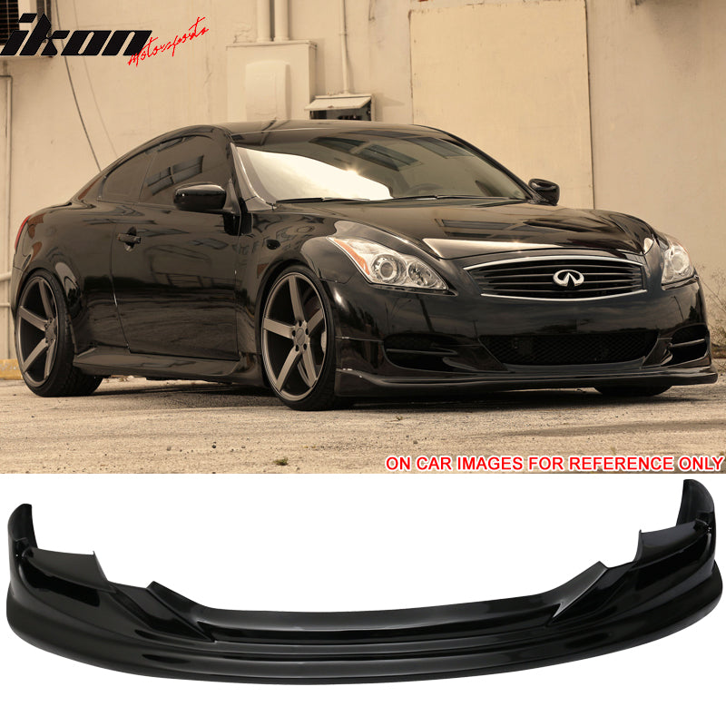 Pre-Painted Front Bumper Lip Compatible With 2008-2014 Infiniti G37 Coupe & 2014 Infiniti Q60 ...