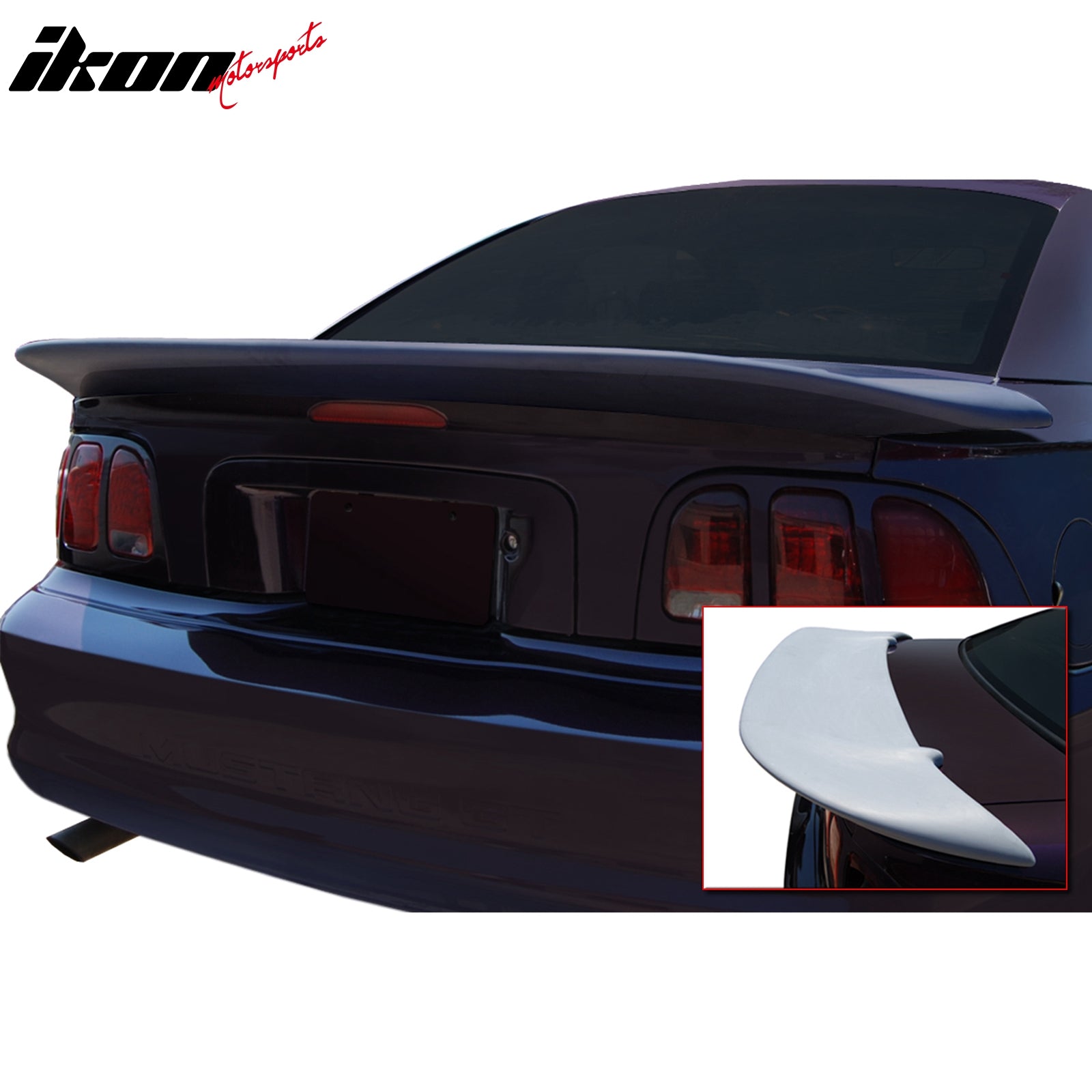 Fits 94-98 Ford Mustang Saleen Whaletail Style Trunk Spoiler Lip Lid ...