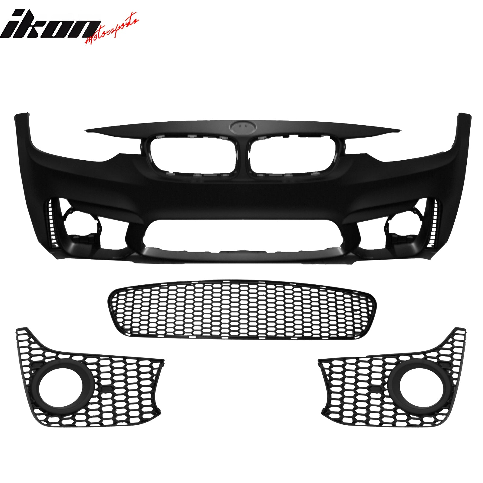 IKON MOTORSPORTS, Front Bumper Cover Compatible With 2012-2014 BMW F30 ...