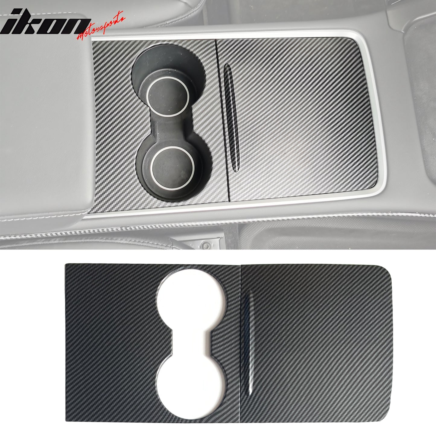 IKON MOTORSPORTS, Console Box Cover Compatible With 2021-2023 Tesla ...