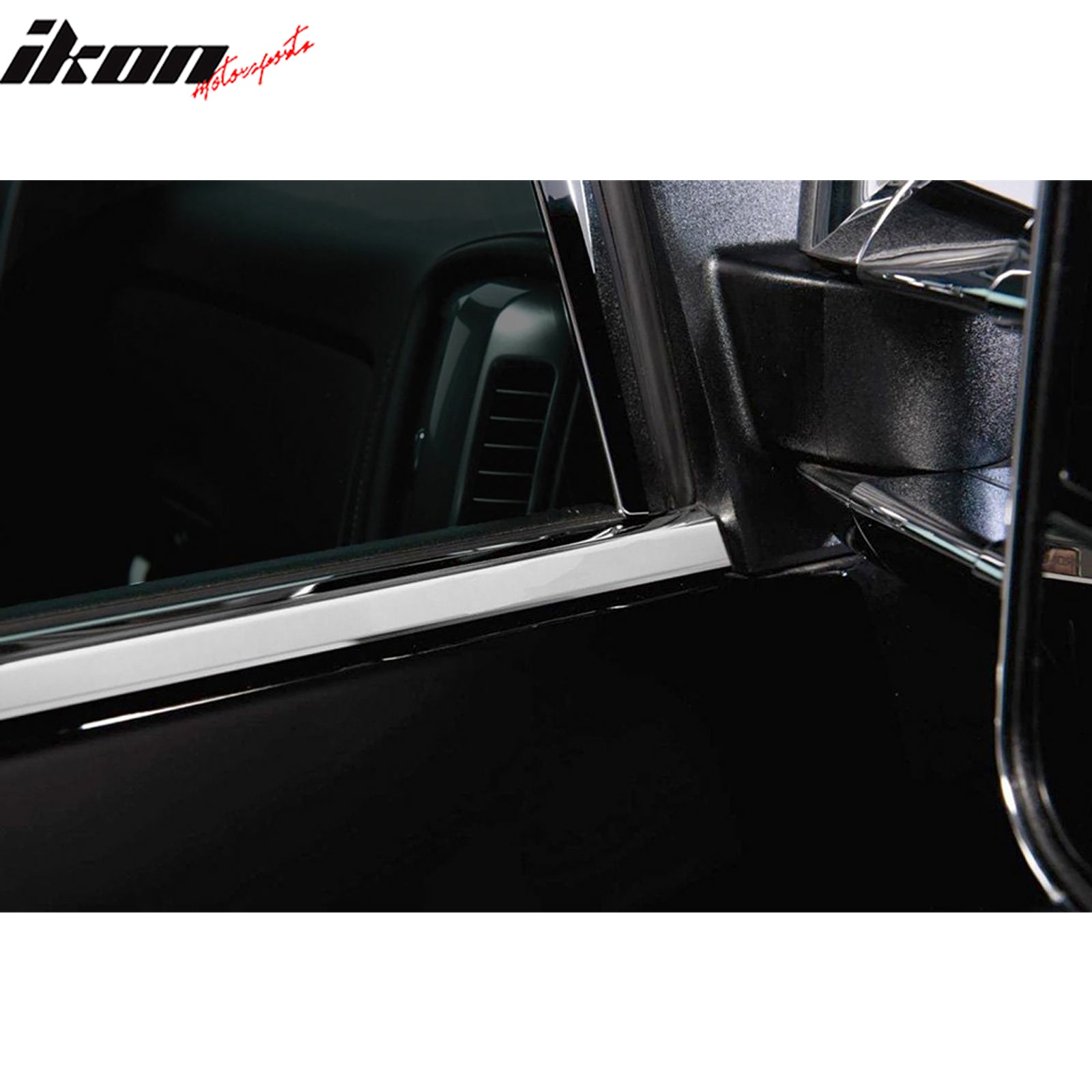 IKON MOTORSPORTS, Window Belt Molding Compatible With 2014-2018 ...