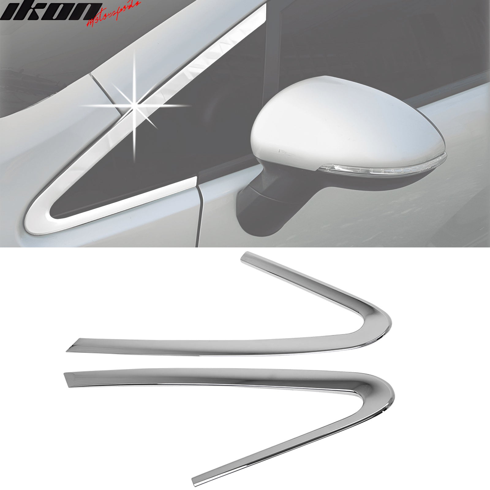 IKON MOTORSPORTS, A-Pillar Molding Compatible With 2012-2015 Kia Rio 4 ...