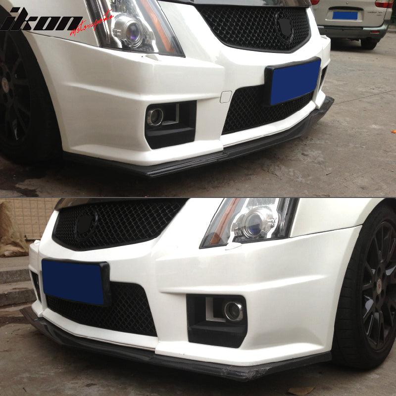 IKON MOTORSPORTS, Front Bumper Lip Compatible With 2009-2015 Cadillac ...