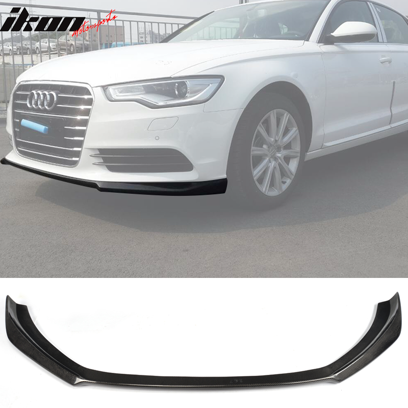 IKON MOTORSPORTS, Front Bumper Lip Compatible With 2012-2015 Audi A6 C7 ...