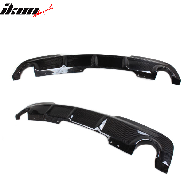 IKON MOTORSPORTS, Rear Diffuser Compatible With 2011-2016 BMW 5 Series ...