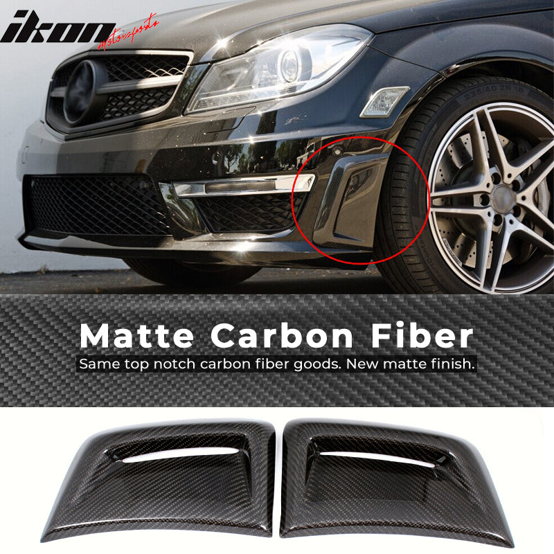 IKON MOTORSPORTS, Side Vents Compatible With 2012-2014 Mercedes-Benz C ...