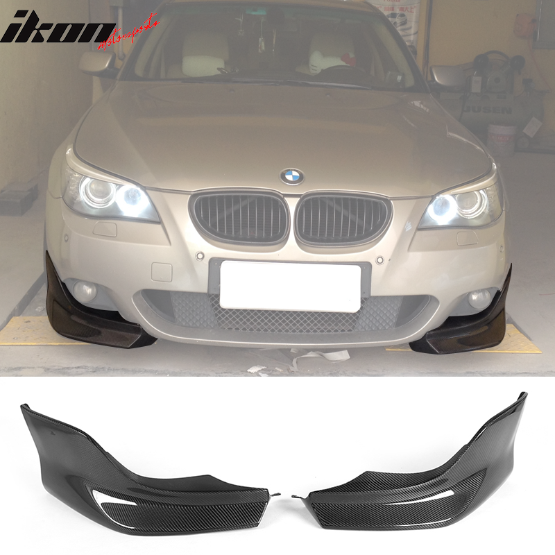 IKON MOTORSPORTS, Front Splitters Compatible With 2004-2010 BMW 5 ...