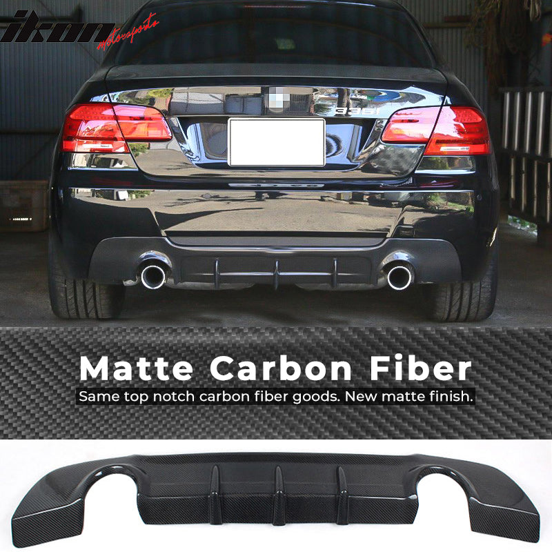 IKON MOTORSPORTS, Rear Diffuser Compatible With 2007-2013 BMW E92 E93 3 ...