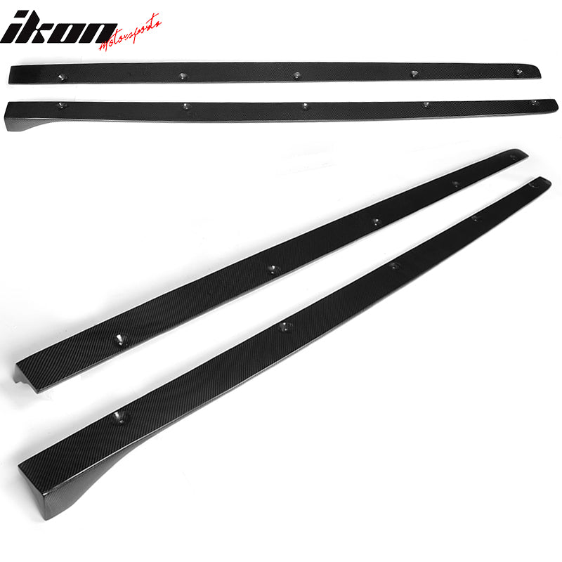 IKON MOTORSPORTS, Side Skirts Compatible With 2015-2018 Mercedes-Benz ...
