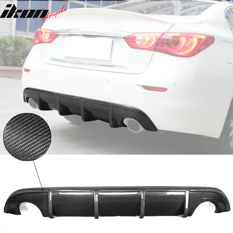 IKON MOTORSPORTS, Rear Bumper Lip Compatible With 2014-2017 Infiniti ...