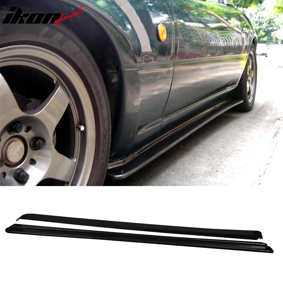 Fits 90-97 Mazda Miata FD Style Side Skirts Extensions + Front Bumper ...