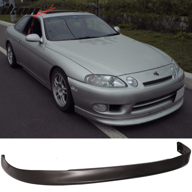 Front Bumper Lip Compatible With 1997-2000 Lexus SC300 SC400, Black PU ...