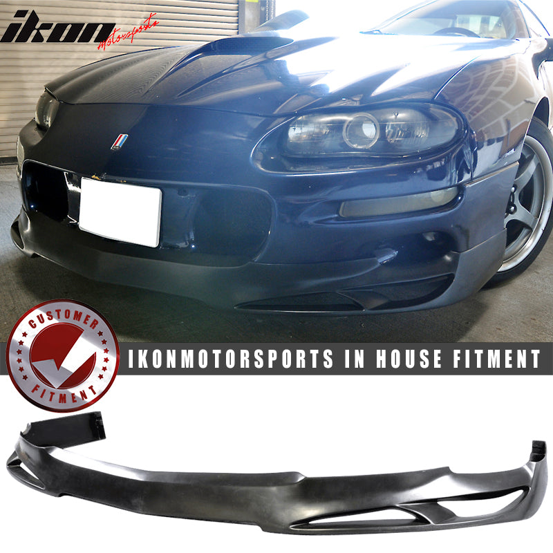 Fits 98-02 Chevy Camaro V Style Unpainted Front Bumper Lip Spoiler ...