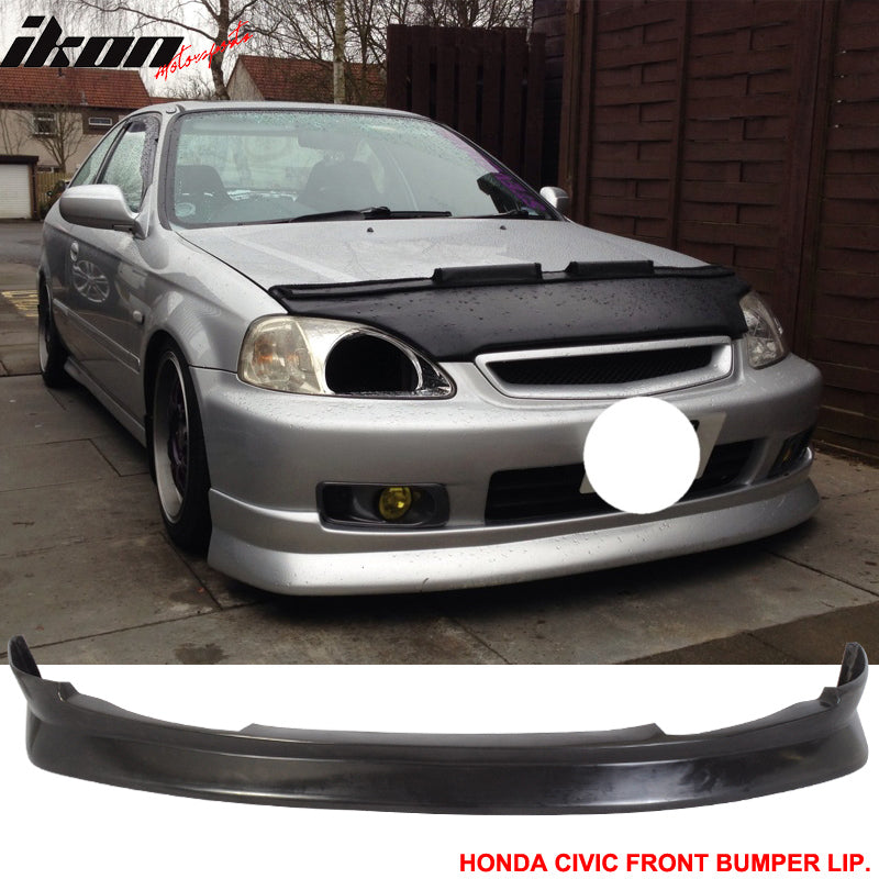IKON MOTORSPORTS Front Bumper Lip, Compatible with 1999-2000 Honda ...