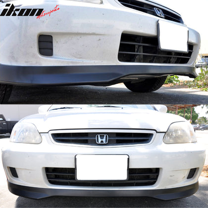 Unpainted & Painted Black Honda Civic Front Lip – Perfect Fit for All ...