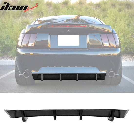 IKON MOTORSPORTS Rear Diffuser, Compatible with 1999-2004 Ford Mustang ...