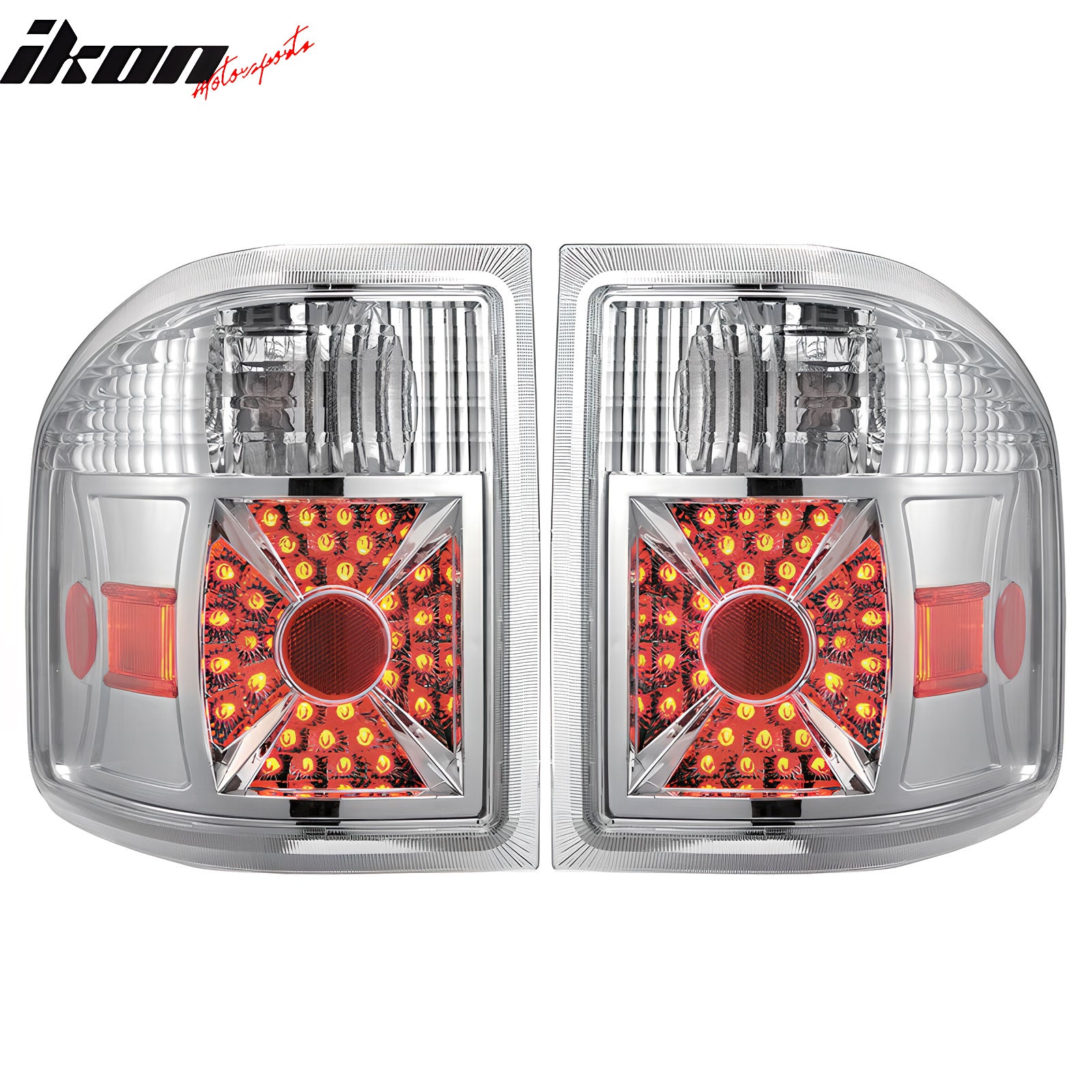 IKON MOTORSPORTS, Tail Lights Compatible with 2004-2007 Ford F-150 with ...