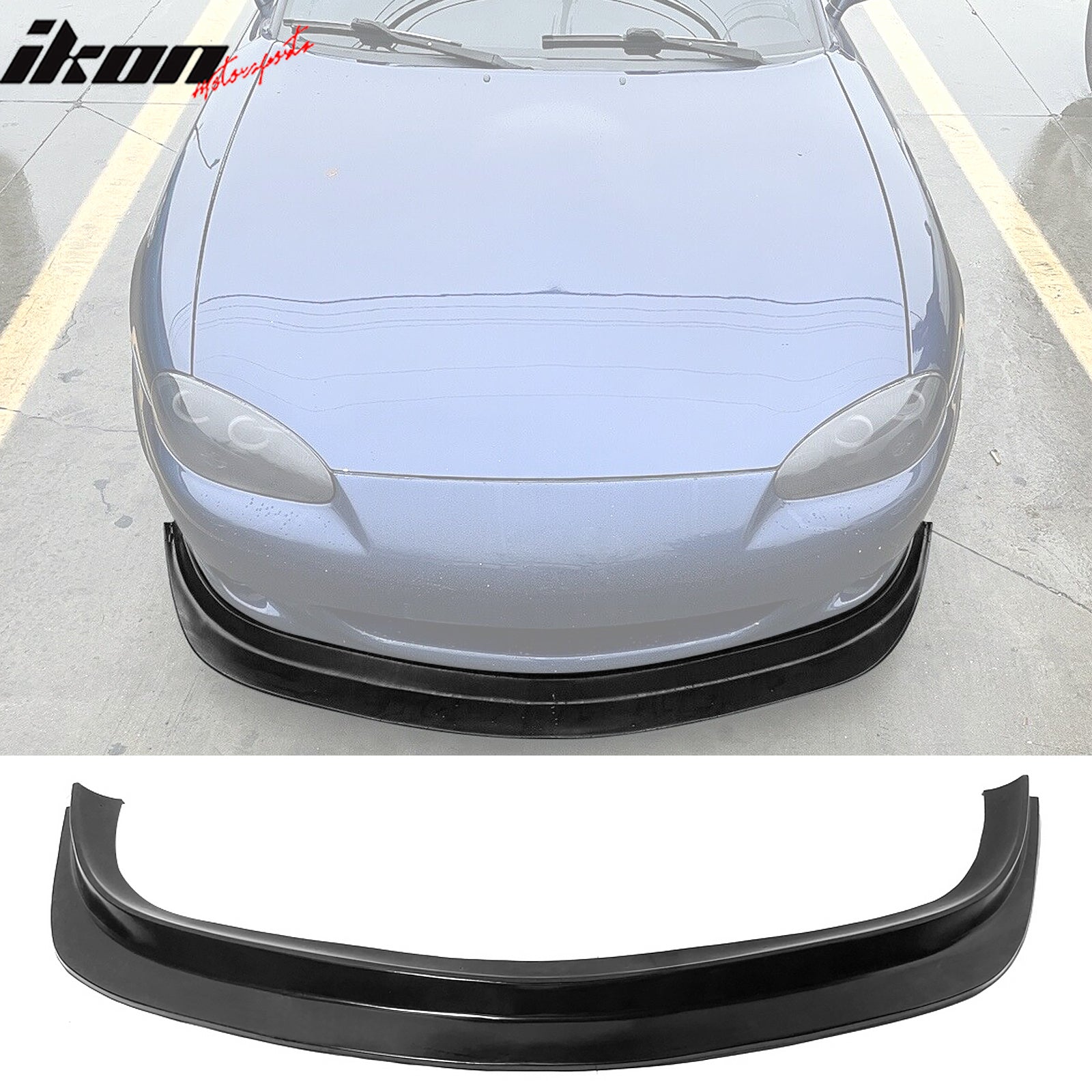 IKON MOTORSPORTS Front Bumper Lip, Compatible with 2001-2005 Mazda MX-5 ...