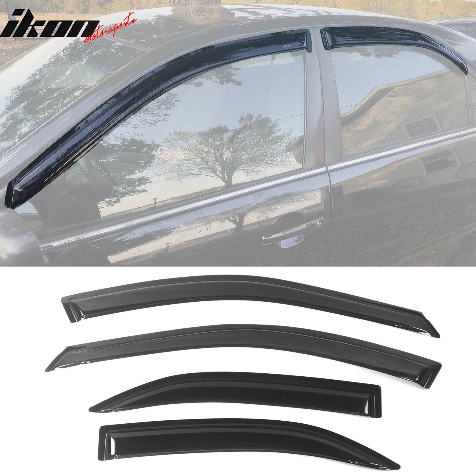 Window Visors Compatible With 2002-2006 Toyota Camry 4Dr Sedan, Slim ...