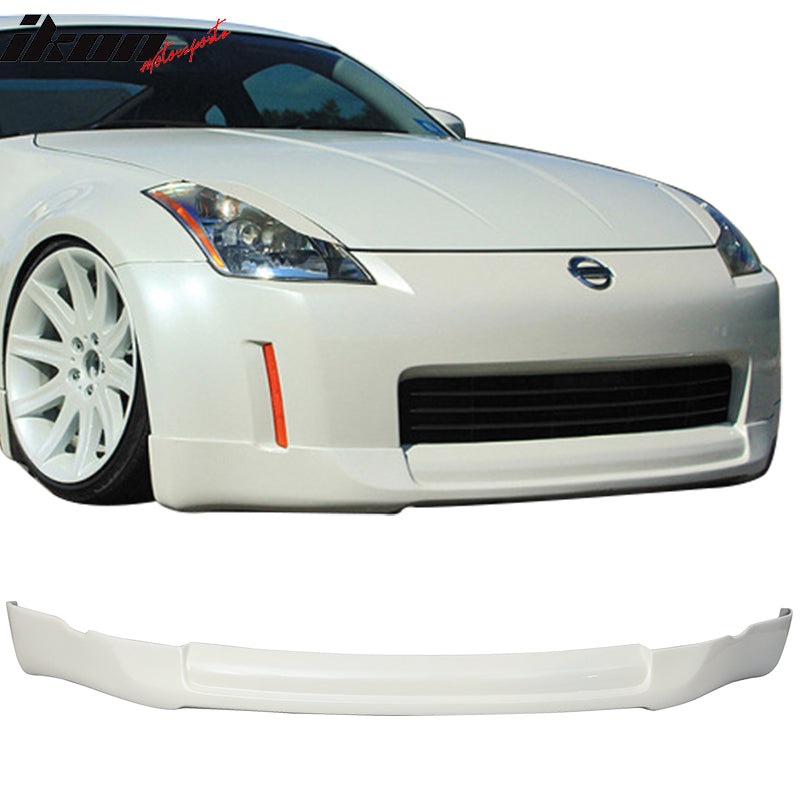 Pre-painted Front Bumper Lip Compatible With 2003-2005 Nissan 350Z, ING ...
