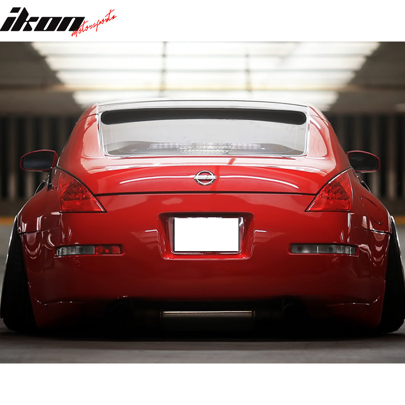 Nissan 350Z Roof Spoiler (2003-2008) – RS Style – Unpainted Black ABS ...