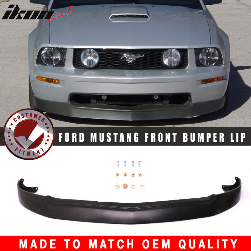 Front Bumper Lip Compatible With 2005-2009 Ford Mustang GT V8 ...