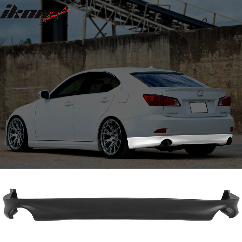 Rear Bumper Lip Compatible With 2006-2012 Lexus IS250 IS350, PP Black ...