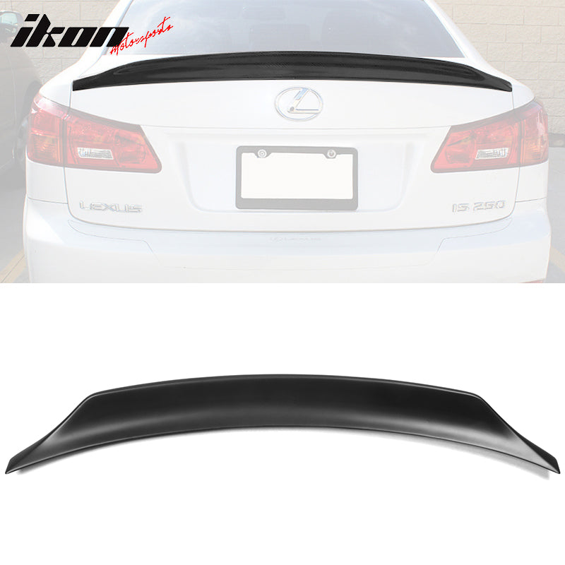 Rear Spoiler Wing for 2006-2013 Lexus IS IS F, Sport V2 Style Black PP ...