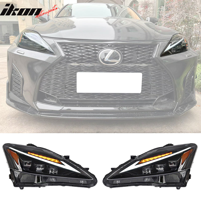 Aftermarket Headlights for 2006-2013 Lexus IS250/IS350/IS F - Black ...