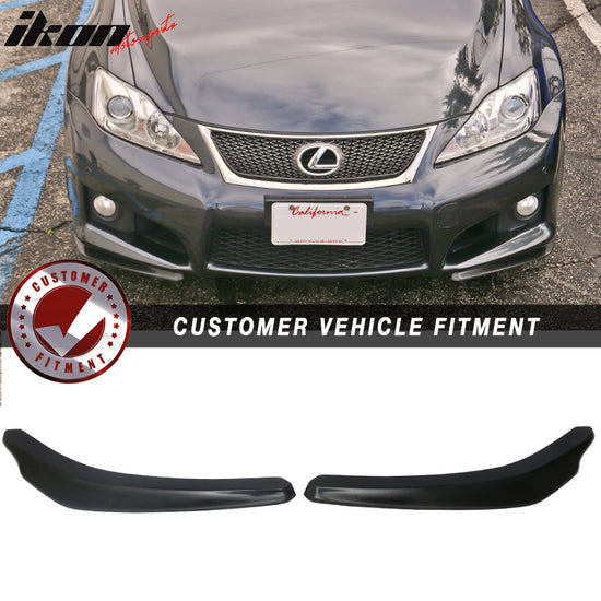 Fits 06-14 Lexus IS250 IS350 ISF Ikon Style Front Bumper Lip 2 Piece PP ...