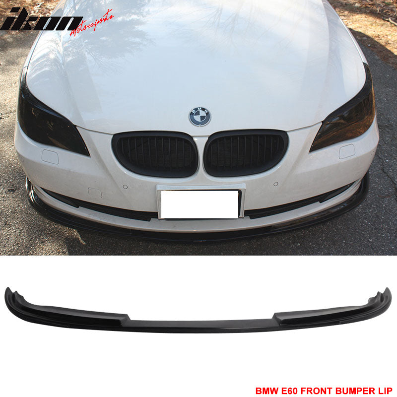 Fits 08-10 BMW E60 5 Series LCI H Style Front Bumper Lip Spoiler - PU ...