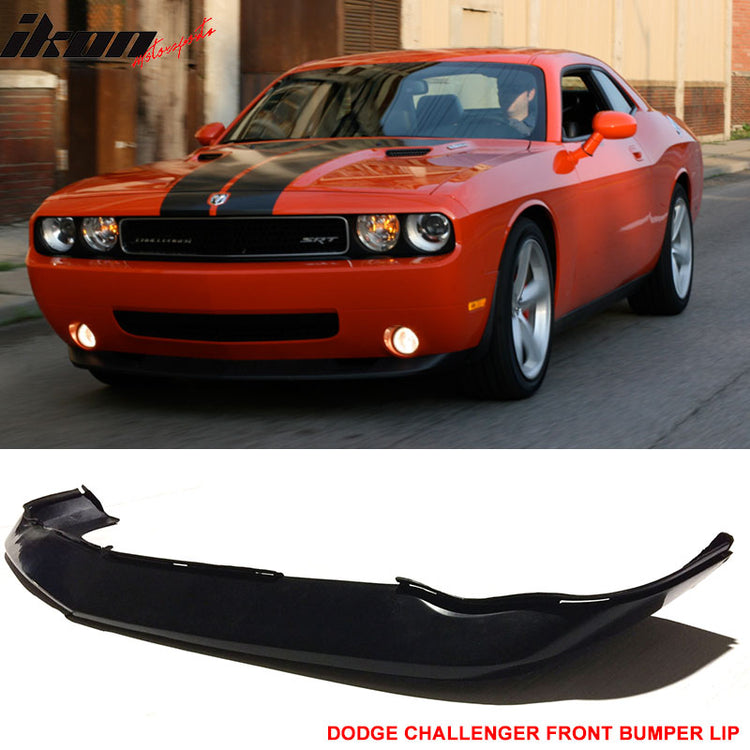 Fits 08-10 Dodge Challenger MDP Style Front Bumper Lip PU Spoiler Chin ...
