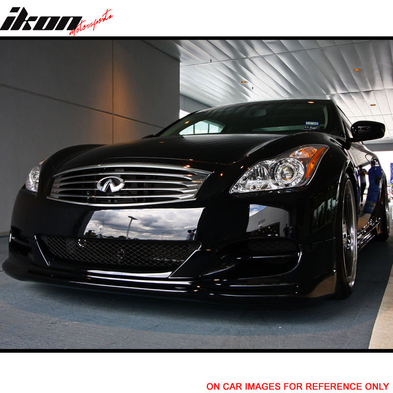 Pre-Painted Front Bumper Lip Compatible With 2008-2014 Infiniti G37 Coupe & 2014 Infiniti Q60 ...