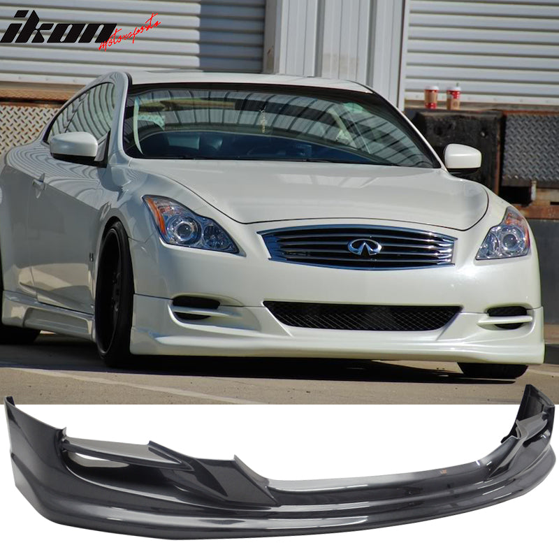 Fits 08-14 Infiniti G37 & Q60 TS Style Unpainted Front Bumper Lip ...