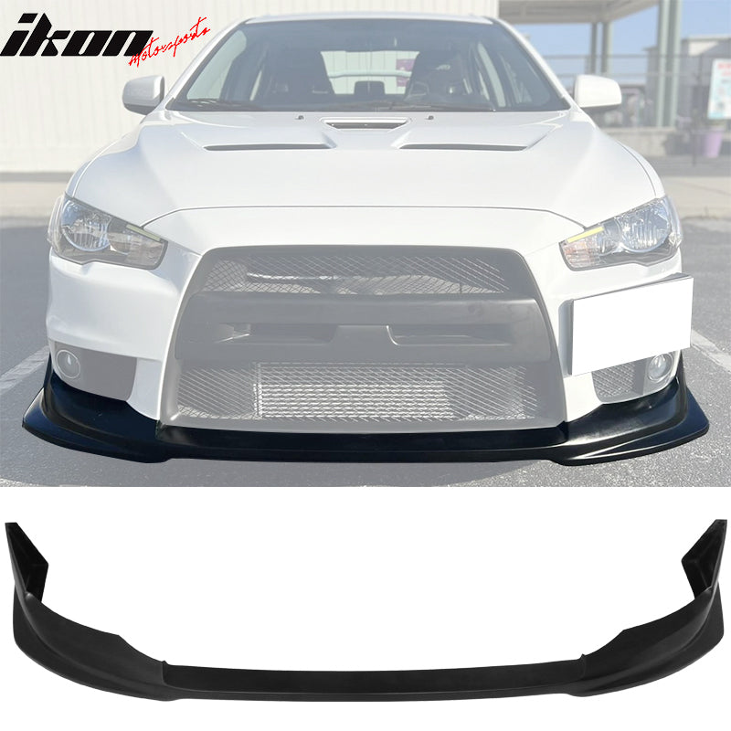 Front Bumper Lip Compatible With 2008-2015 Mitsubishi Lancer Evo X, VR ...