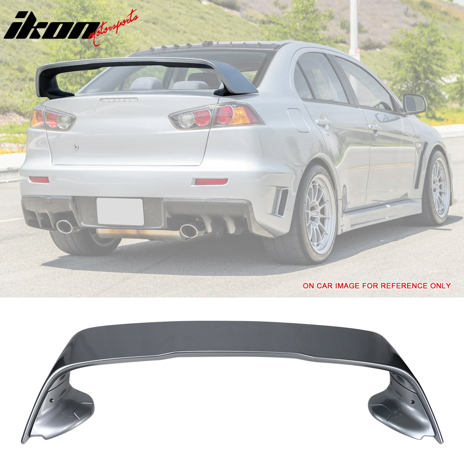 IKON MOTORSPORTS, Trunk Spoiler Compatible with 2008-2017 Mitsubishi ...
