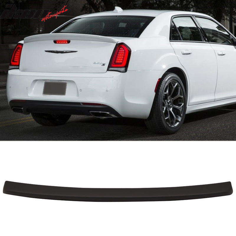 Rear Spoiler Wing for 2011-2023 Chrysler 300, Matte Black ABS Added On ...