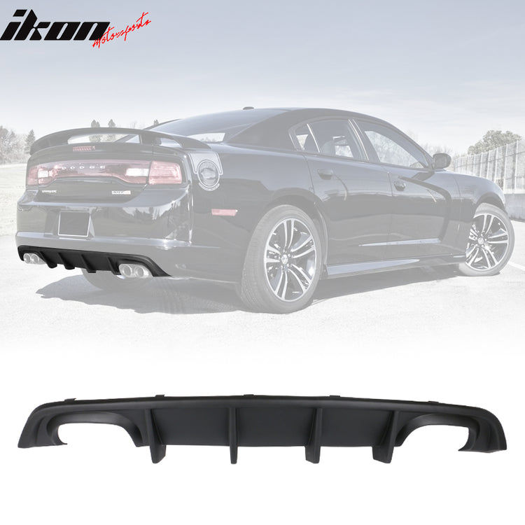 Rear Bumper Diffuser Chin, Compatible With 2012-2014 Dodge Charger SRT8 ...