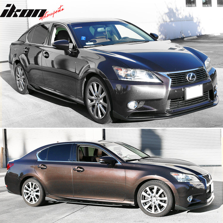 Fits 13-15 Lexus GS350 GS450h Base SK Style Front Bumper Lip PP – Ikon ...