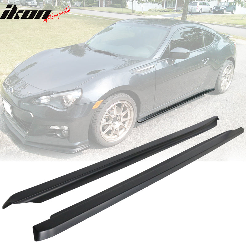 IKON MOTORSPORTS, Side Skirts Compatible With 2013-2016 Scion FR-S/2013 ...