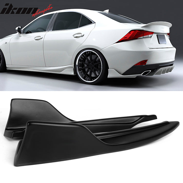IKON MOTORSPORTS, Rear Bumper Lip Compatible With 2014-2020 Lexus IS ...
