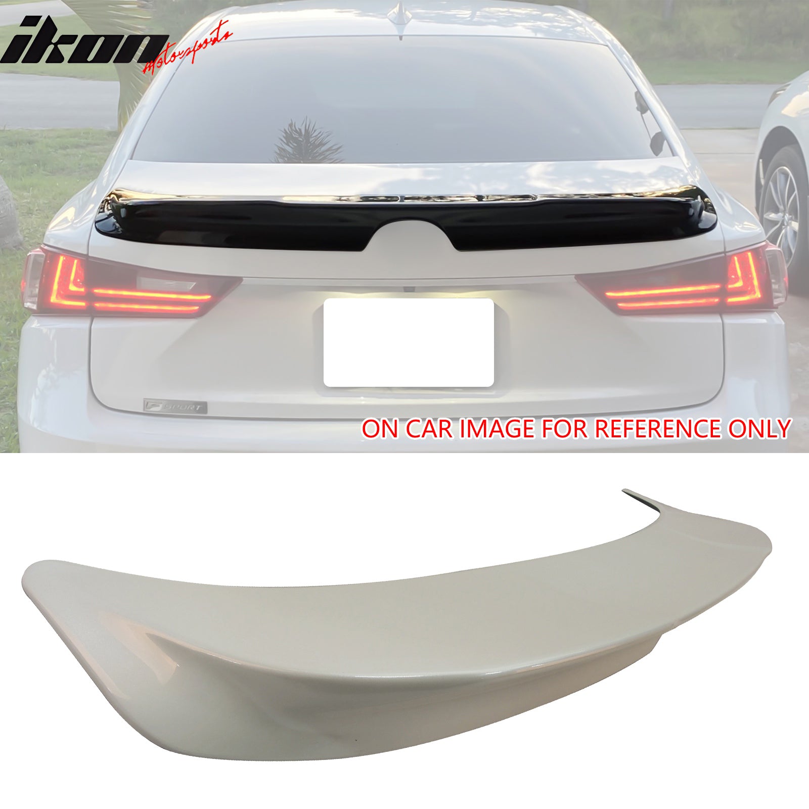 IKON MOTORSPORTS, Rear Spoiler Wing for 2014-2020 Lexus IS200t IS250 ...