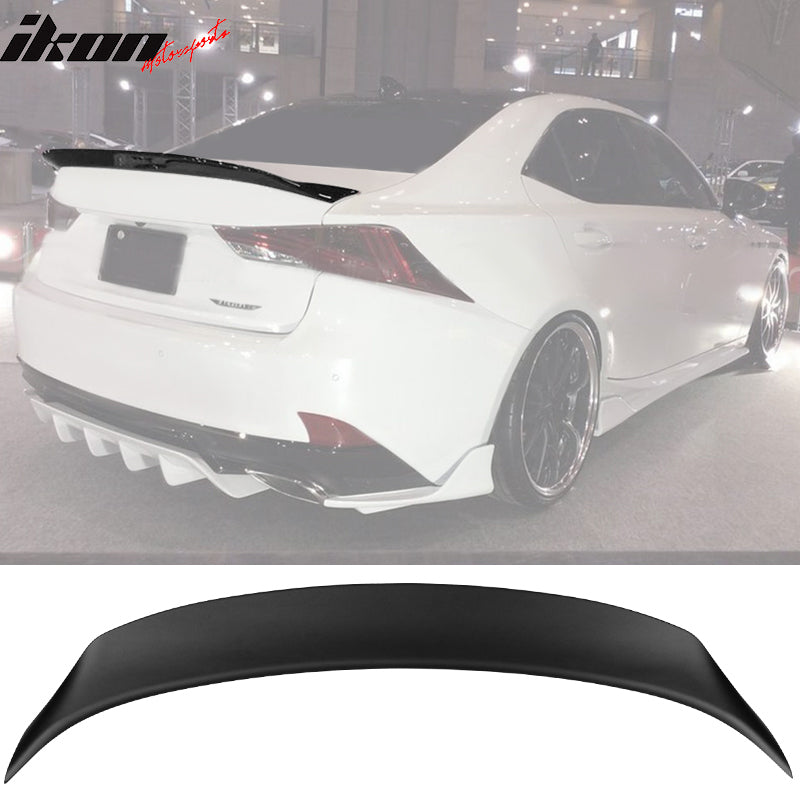 IKON MOTORSPORTS, Rear Spoiler Wing for 2014-2020 Lexus IS250 350, Type ...