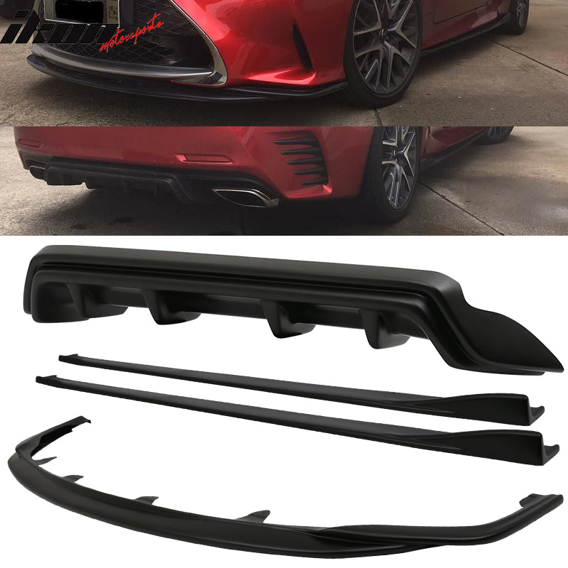 Full Lip Kit Conversion Compatible With 2015-2017 Lexus RC300 RC350 F ...