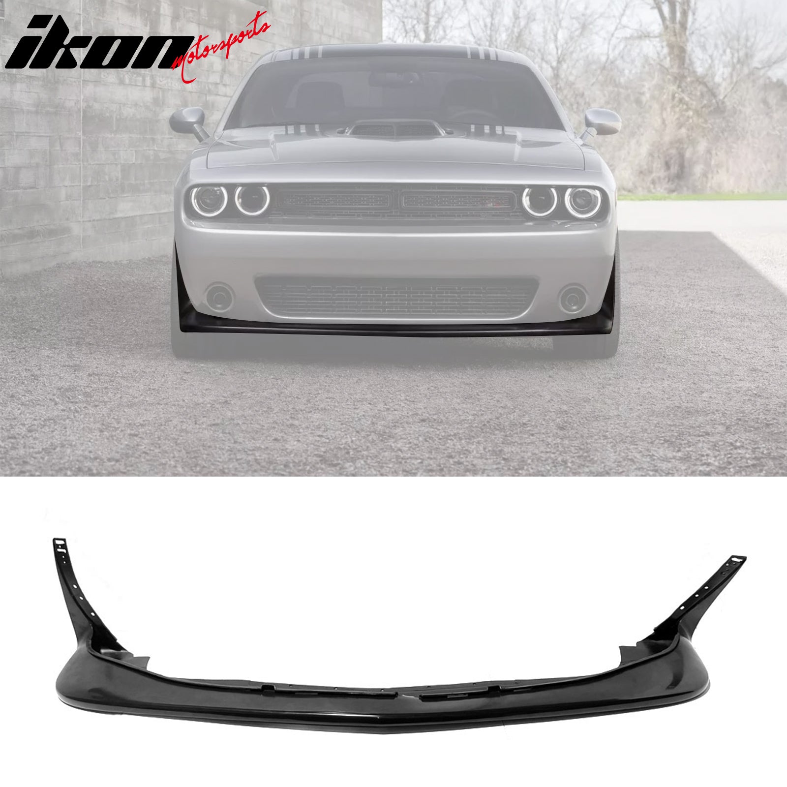 Fits 15-20 Dodge Challenger Front Bumper Lip Spoiler Splitter Unpainted ...