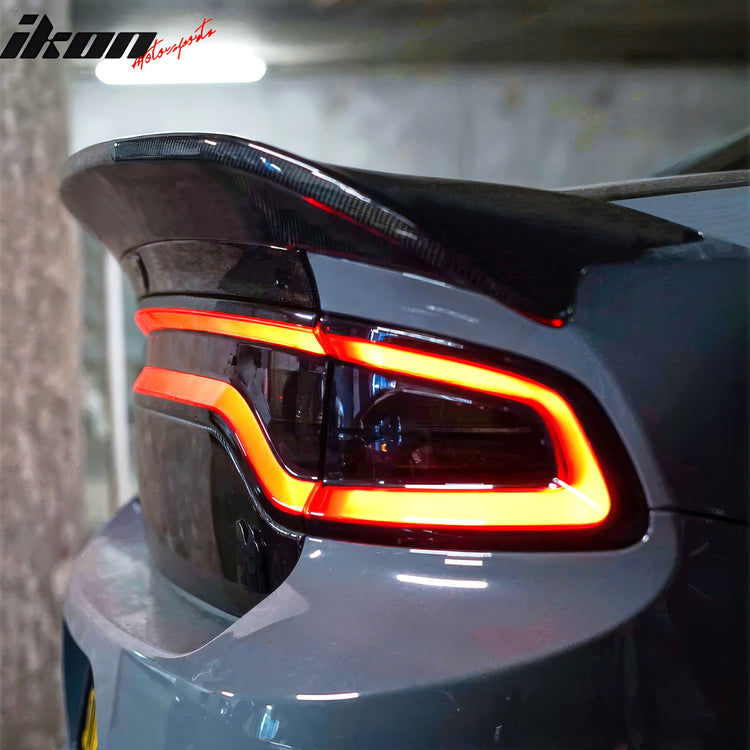 Fits 15-23 Dodge Charger Sedan Redeye Style Carbon Fiber Rear Trunk ...