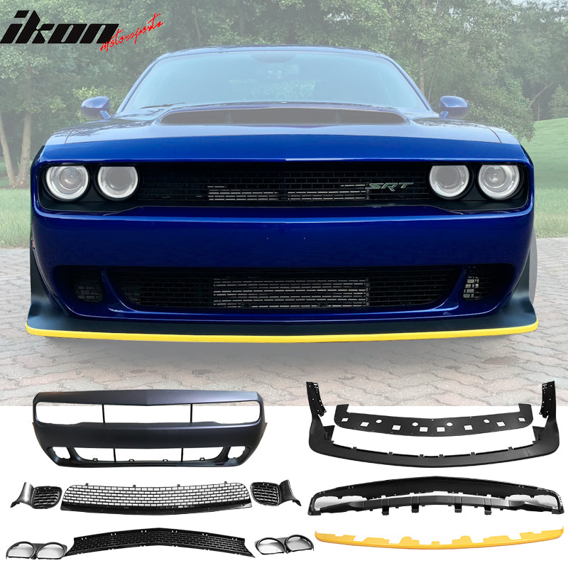 Shop 2015-2023 Dodge Challenger Front Bumper & Grille Kit by IKON ...
