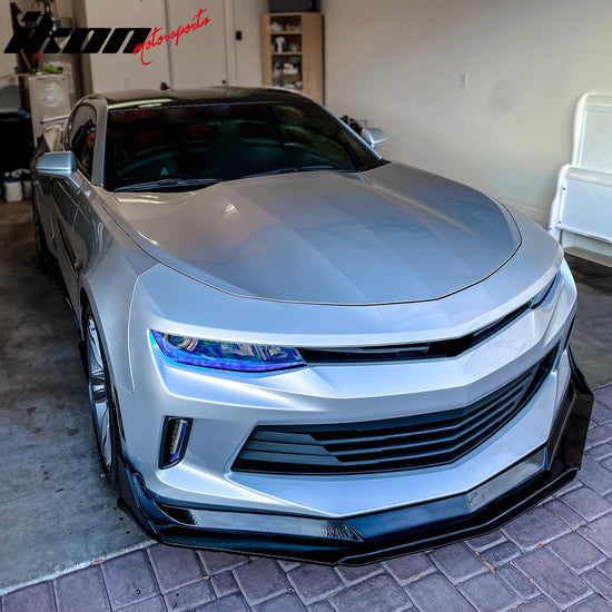 Fits 16-18 Chevy Camaro V4 V6 Xtreme Style Front Bumper Lip Spoiler ...
