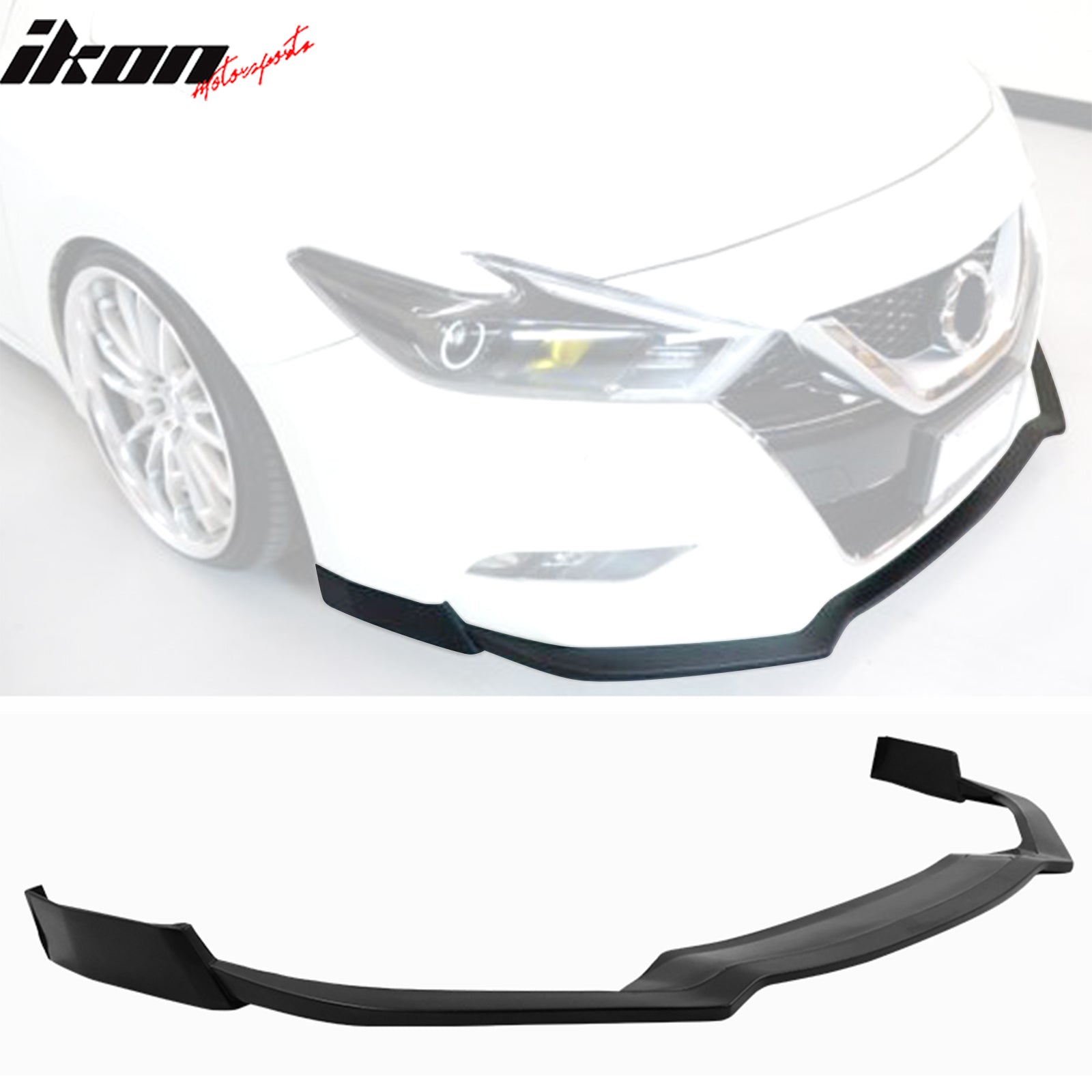 Fits 16-18 Nissan Maxima Front Bumper Lip Spoiler Splitter Unpainted PU ...